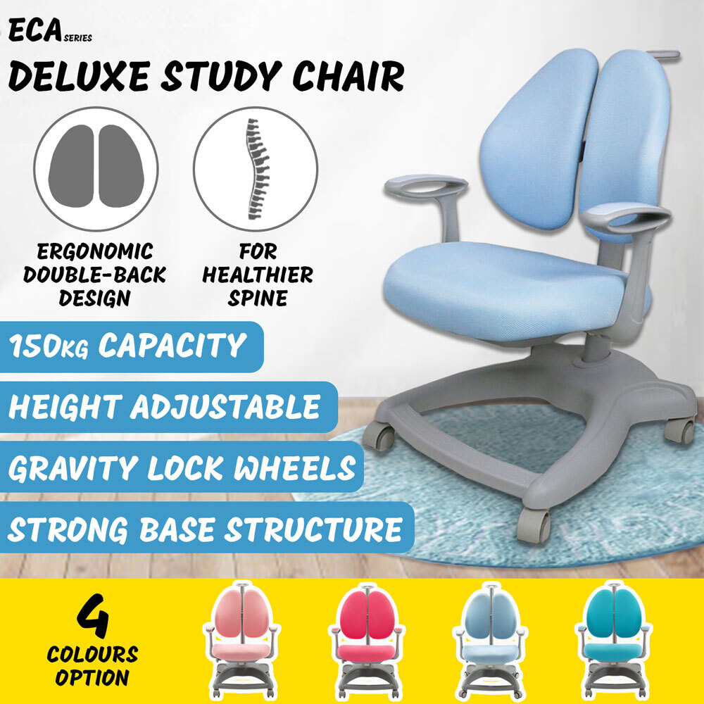 Kids Children Study Chair Ergonomic Deluxe Computer Office Height ...